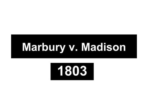 Marbury vs madison | PPT