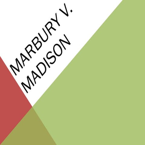 Marbury v madison 5 | PPT