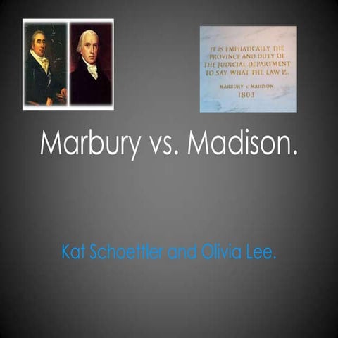 Marbury vs madison | PPT