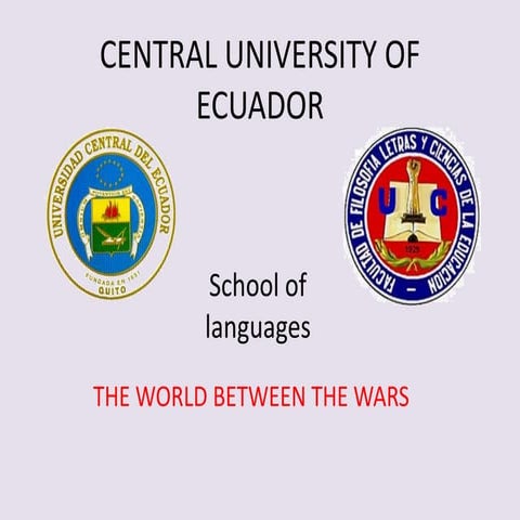 The interwar period 1918 1939 | PPT