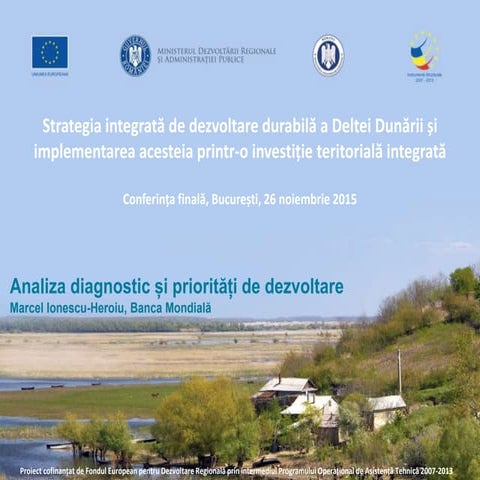 Marcel Ionescu-Heroiu, Analiza diagnostic și priorități de dezvoltare a ...