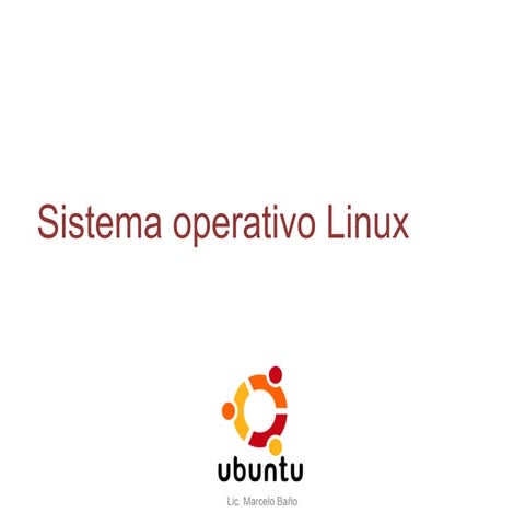 Sistema Operativo Libre.pptx ututo arquitectura del computador | PPTX