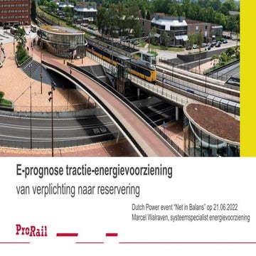 Marcel Walraven, ProRail | PDF | Rail Travel | Travel Type