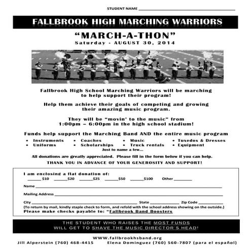 March a-thon mail flyer | PDF