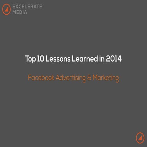 Top 10 Lessons Learned in 2014 Facebook Advertising & Marketing | PDF