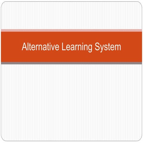 Alternative Learning System: Ang sarili nating Wika | PPTX