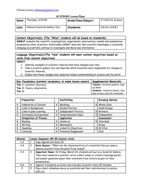 CL-Sample-Constructivist-Lesson-Plan | PDF | Biological Sciences | Science