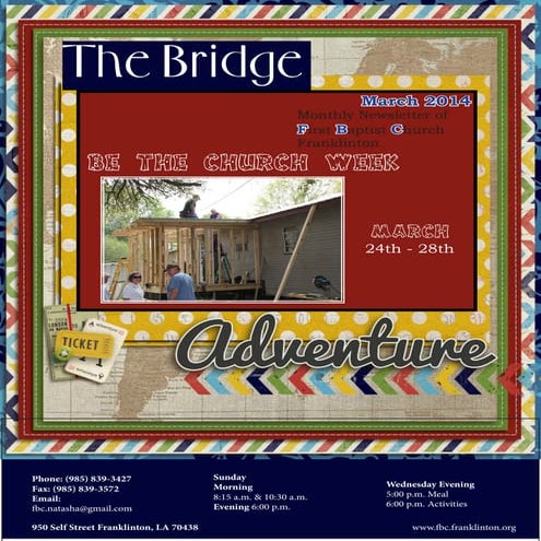 March 2014 The Bridge FBC Franklinton | PDF