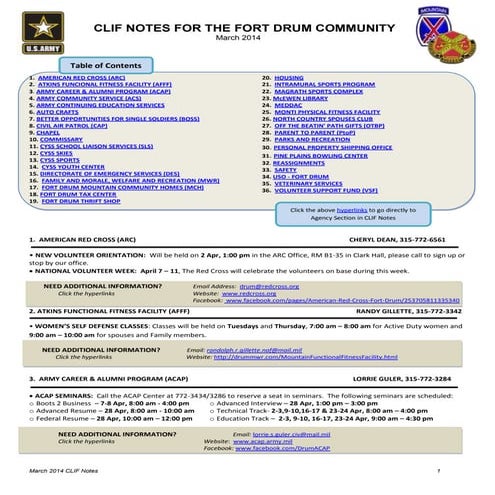 March 2014 clif notes | PDF