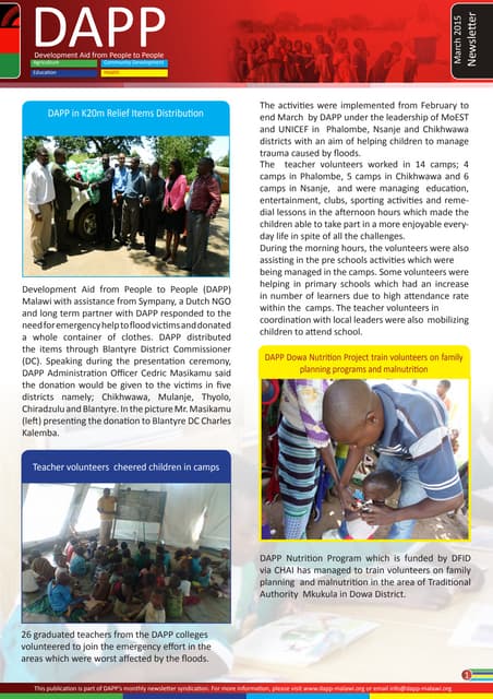 Let the Children Stay in School - DAPP Malawi | PDF