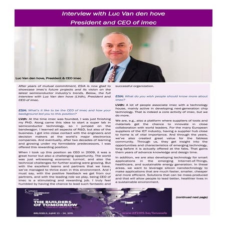 March2015 interview imec p4-5 | PDF