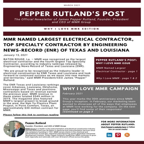 Pepper Rutland's Post | Why I love MMR Edition | PDF