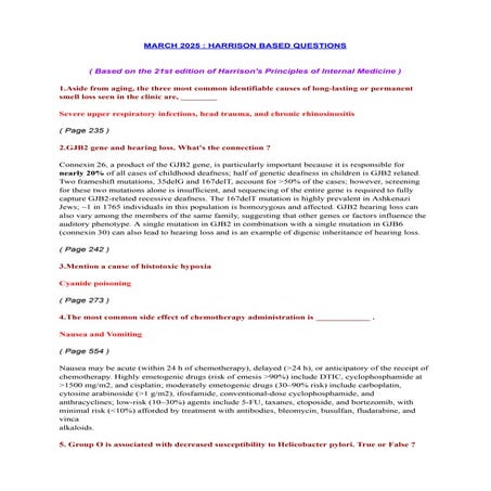 Malaria - Questions & Answers ( HARRISON BASED ) .pdf