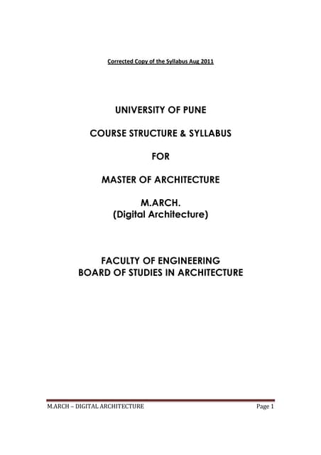 Council of architecture (minimum standards of architectural education) | PPT