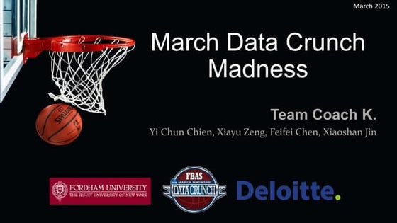 2016 Sport Analysis for March Madness | PPT