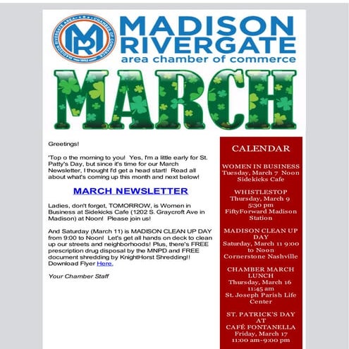 March newsletter 2017 | PDF