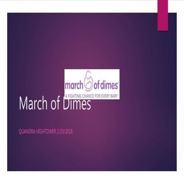 March of Dimes presentation | PPTX