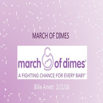 March of dimes strategy | PPT