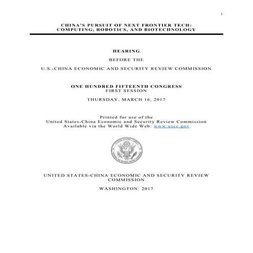 China's Pursuit of Next Frontier Tech- Computing, Robotics ...