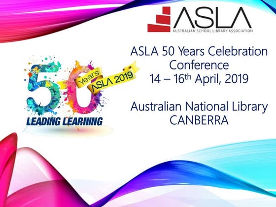 Australian School Library Association presentations