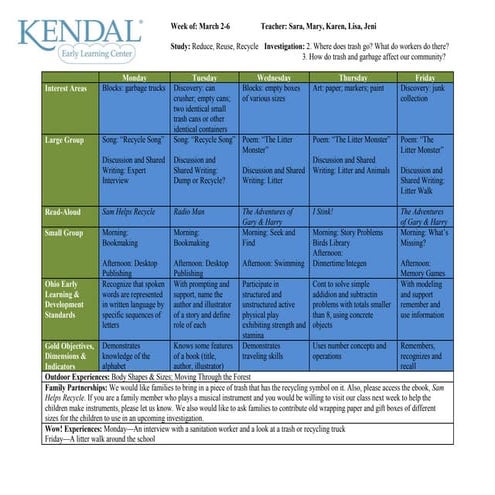 Recycling for 3rd Graders | PDF