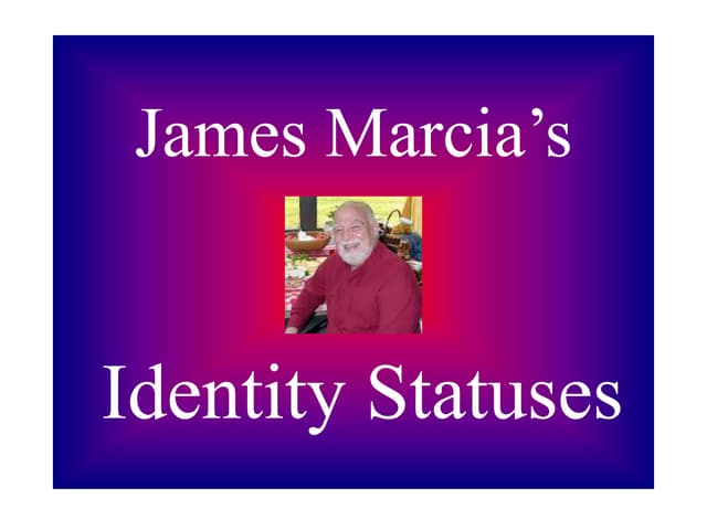 Pschology identity status by james marcia ppt | PPTX