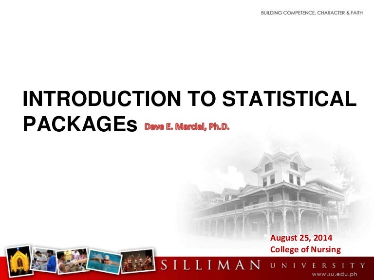 Introduction to Statistical Packages