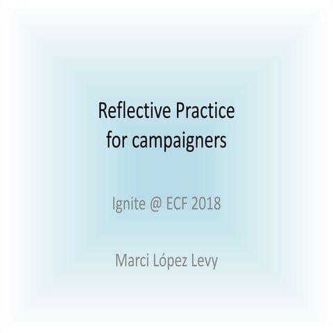 Reflective practice and group dynamics. | PPTX