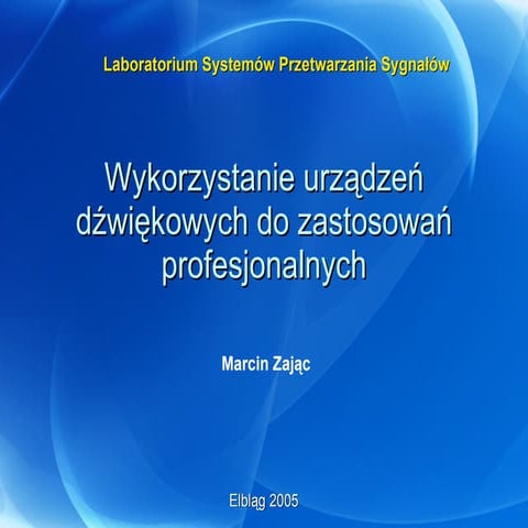 Marcin zajac dzwiek | PPT