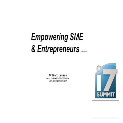 Marc lassus keynote speech | PPTX