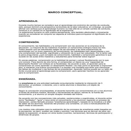 Marco conceptual | PDF