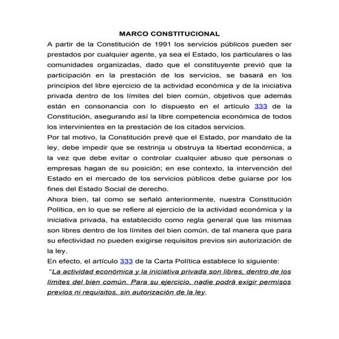 Marco constitucional | DOC