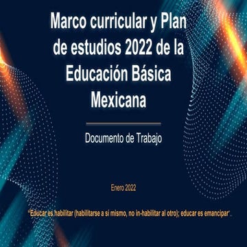 Características generales del Plan de Estudios de la Educación Básica ...
