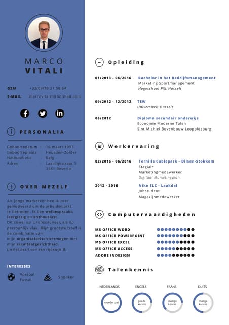 Curriculum Vitae Jan Lammerts 2016 | PDF
