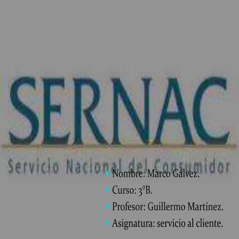 El sernac | PPTX