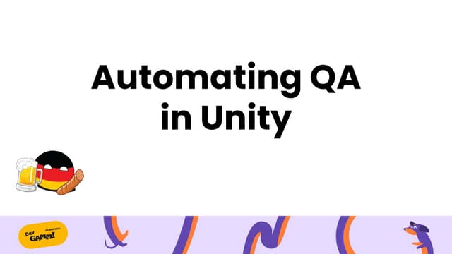 Automating Qa In Unity Marco Knietzsch 2guygames Ppt 7698