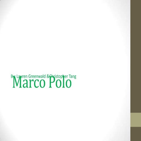 Marco polo | PPTX