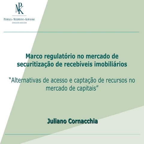 Certificado de Recebíveis Imobiliários - Luciano Lewandowski | PDF