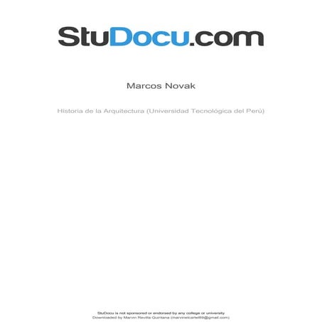 MARCOS NOVAK | PDF