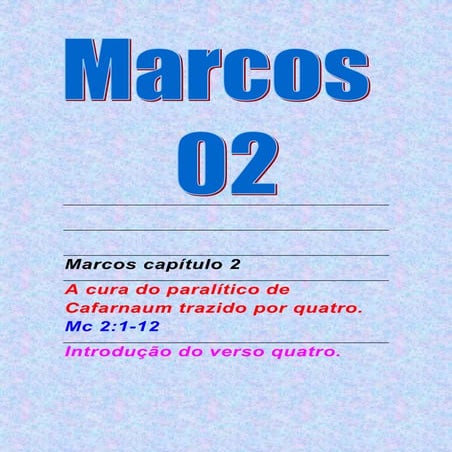 Marcos 02 | PDF