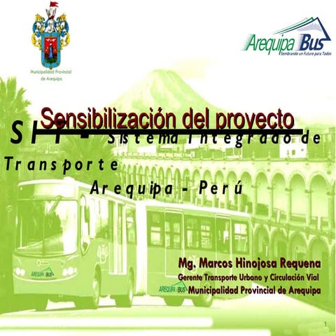 Sistema Integrado de Transporte Arequipa - Perú | PPT