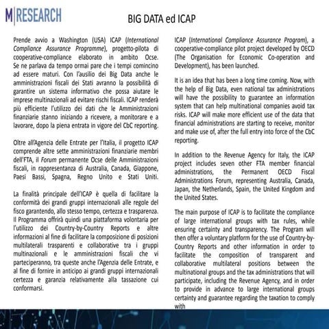 Big Data and ICAP | PPT