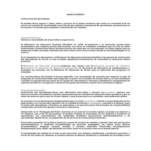Aceleracion Del Aprendizaje FEDB | PPT