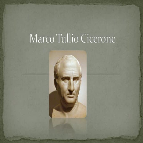 Marco Tullio Cicerone - Letteratura latina | PDF