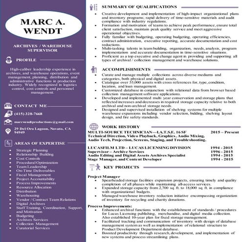 Marc resume archive_2016_rev | PDF