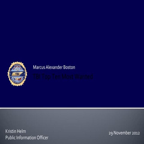 Marcus Alexander Boston | PPT