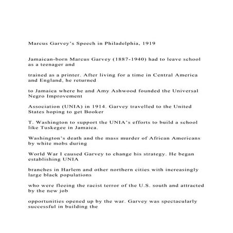 Comparing Washington Dubois and Garvey | PPTX