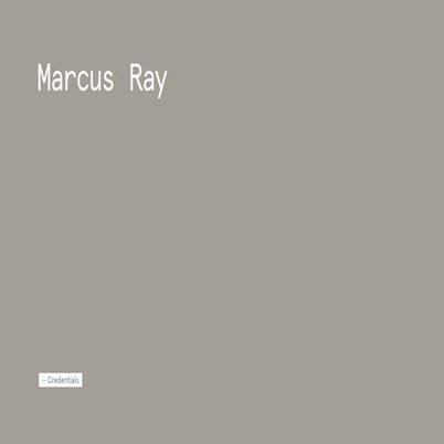Marcus Ray creds | PPT