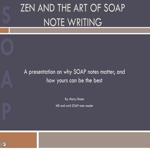 Marcy's soap note powerpoint1 | PDF