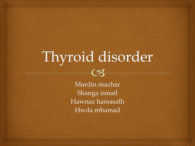 Thyroid ppt | PPTX